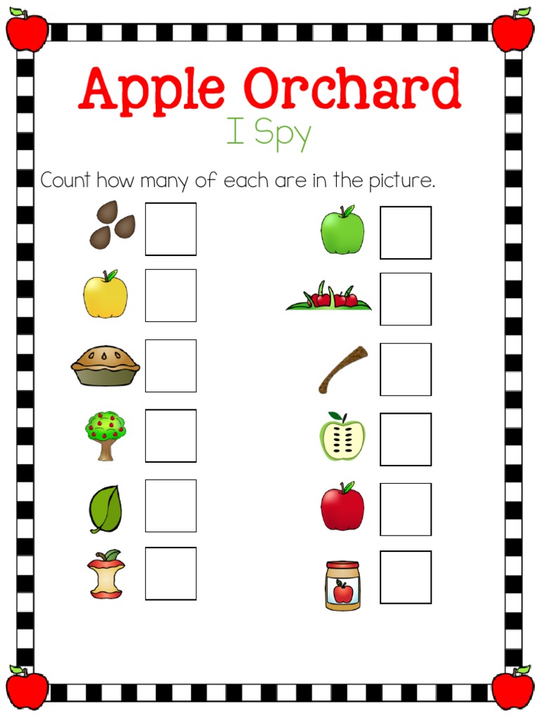 Apple Orchard I Spy | PDF