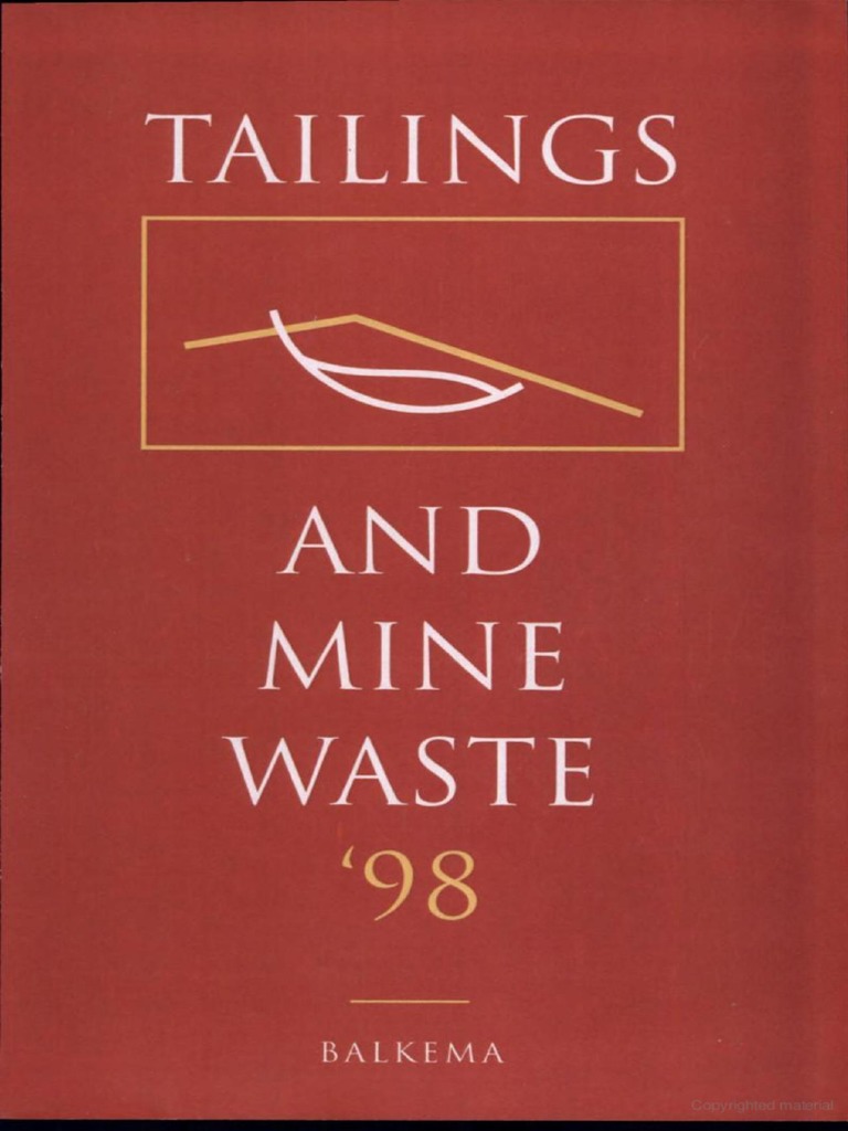 Tailing and Mine Waste | PDF