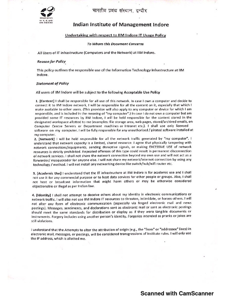 It Declaration | PDF