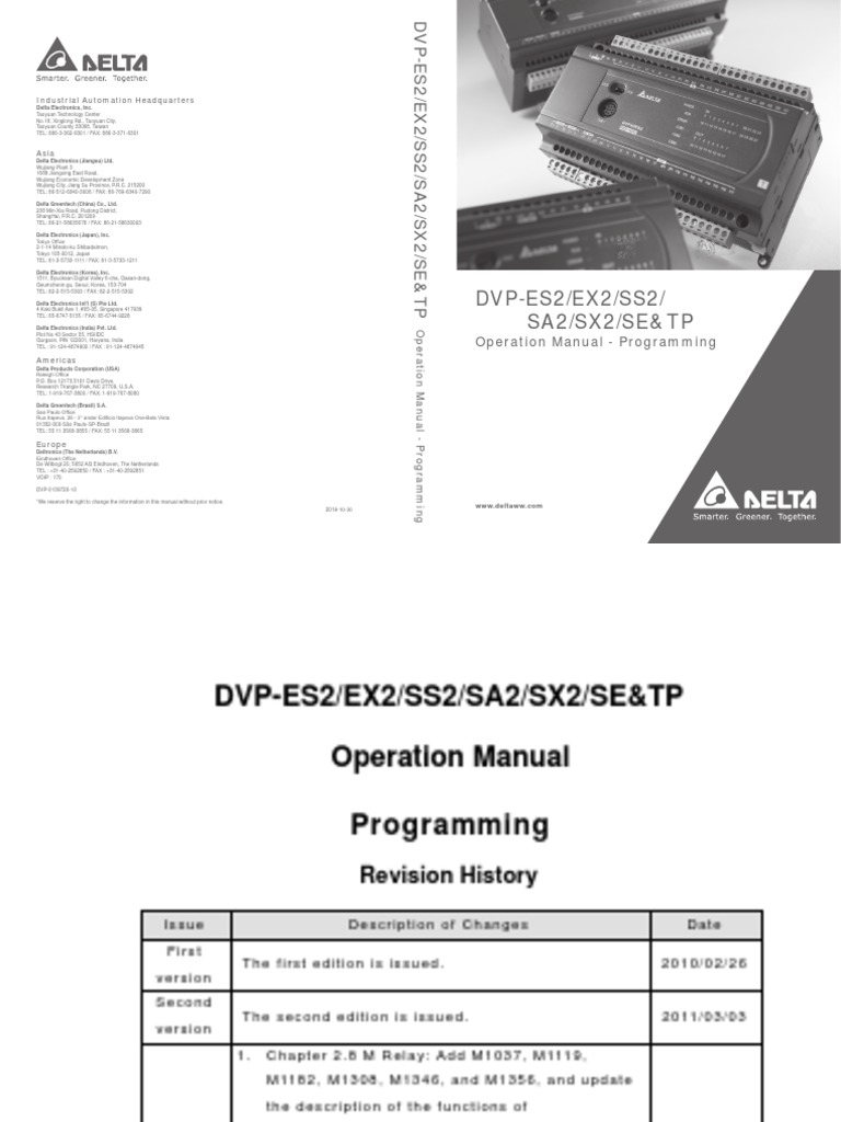 Delta PLC Programming | PDF | Programmable Logic Controller | Digital ...
