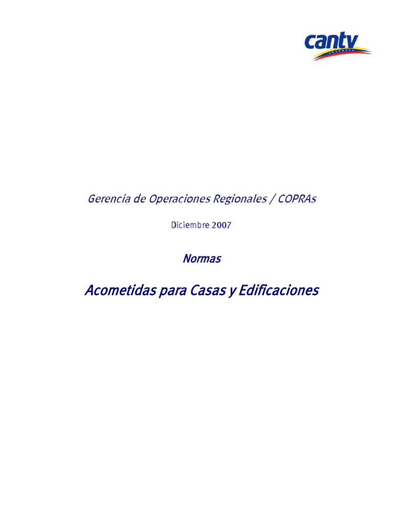 Acometidas Telefonicas en Edificaciones de Vivienda | PDF | Naturaleza