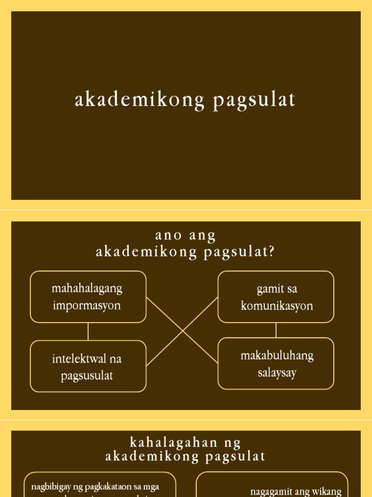 01 Akademikong Pagsulat | PDF