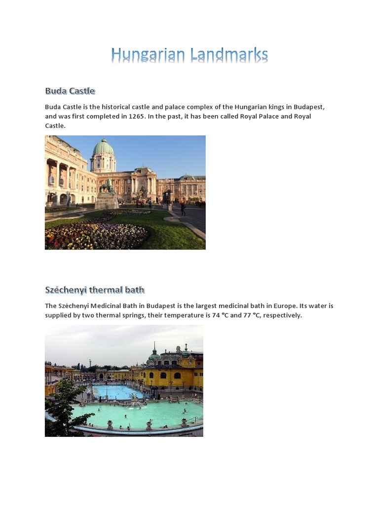 Hungarian Landmarks Reading Comprehension Exercises - 96988 | PDF ...
