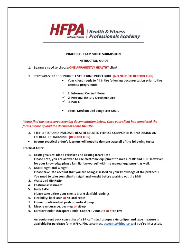 Practical Exam Video Submission Instruction Guide Update-2 | PDF ...
