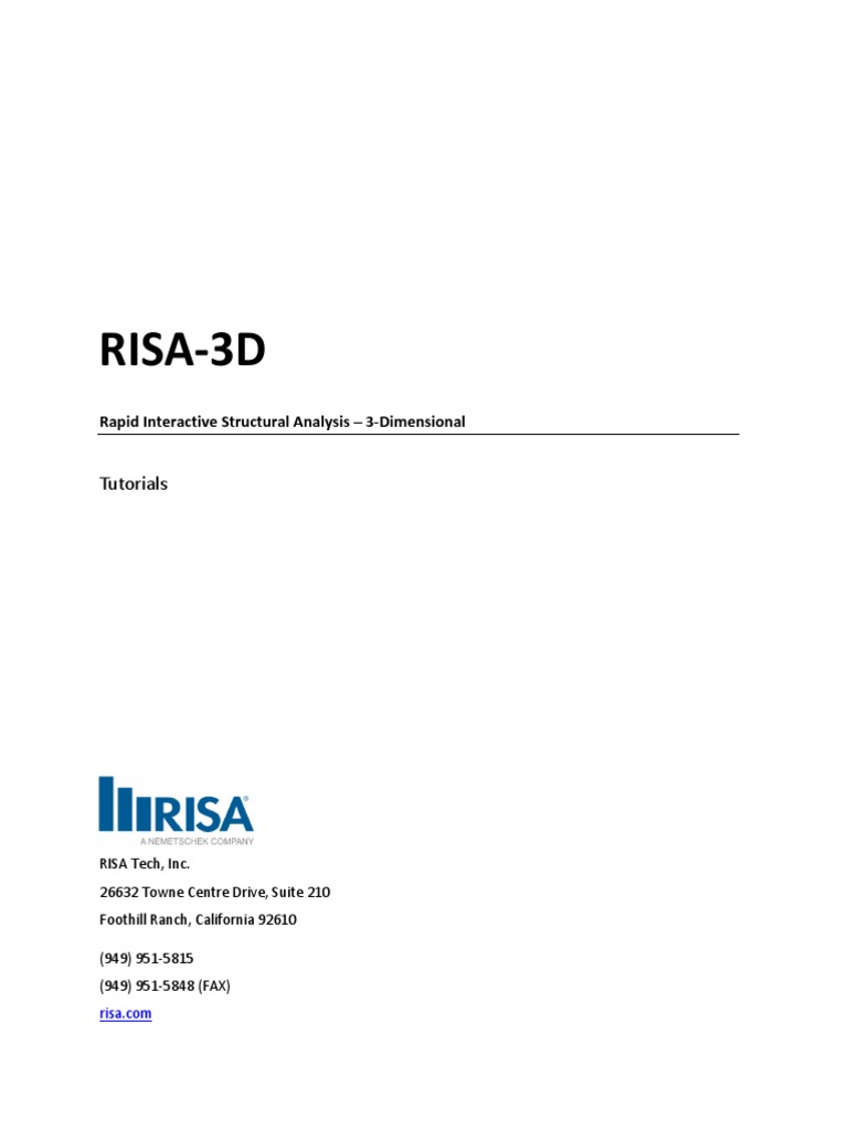 Tutorials Risa 3D | PDF | 64 Bit Computing | Spreadsheet