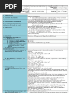 Semi-Detailed Lesson Plan - Distance and Midpoint Formula Grade 10 ...