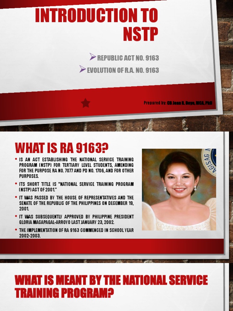 Introduction to NSTP | President Of The Philippines | Bachelor's Degree