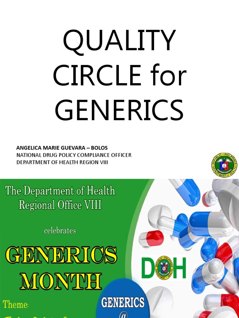 Quality Circle For Generics | PDF | Medical Prescription | Generic Drug