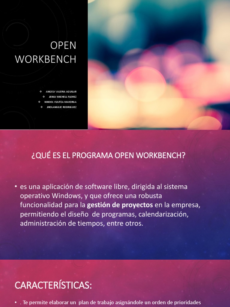 Open Workbench | PDF