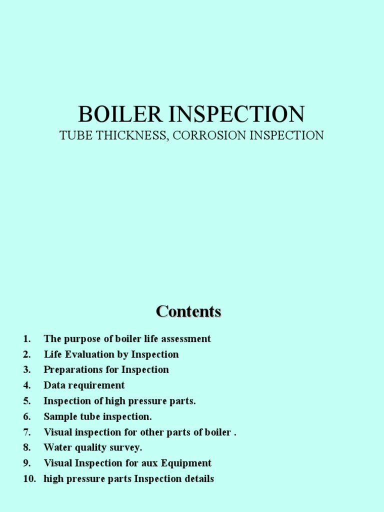 Boiler Inspection | PDF | Electromagnetic Induction | Nondestructive ...