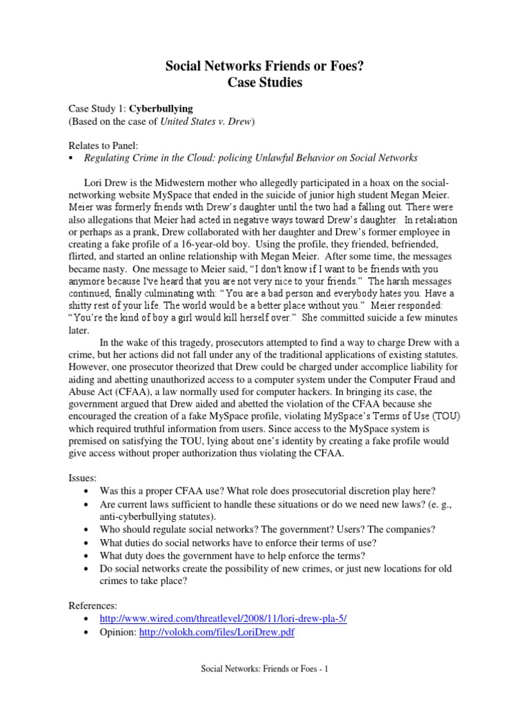 Case Studies PDF | PDF | Social Networking Service | Lawyer
