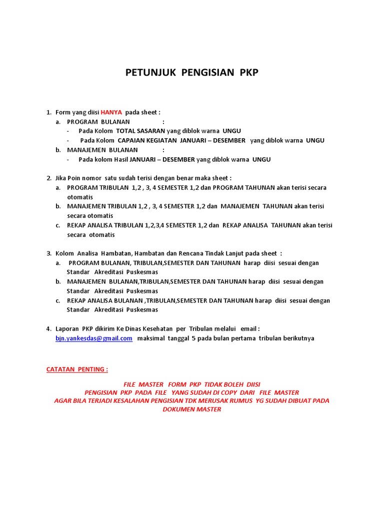 GUIDELINES FOR COMPLETING THE PKP FORM | PDF