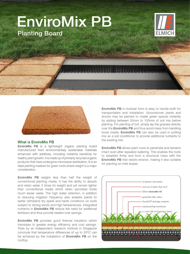 EnviroMix PB3 | PDF | Sod | Soil
