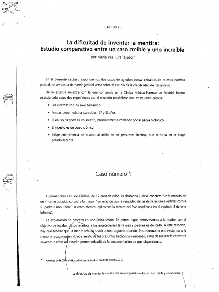 La Dificultad de Inventar La Mentira PDF | PDF