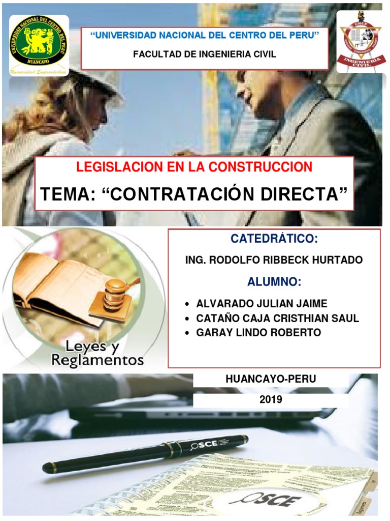 Informe Contratación Directa | PDF | Estado (política) | Gobierno