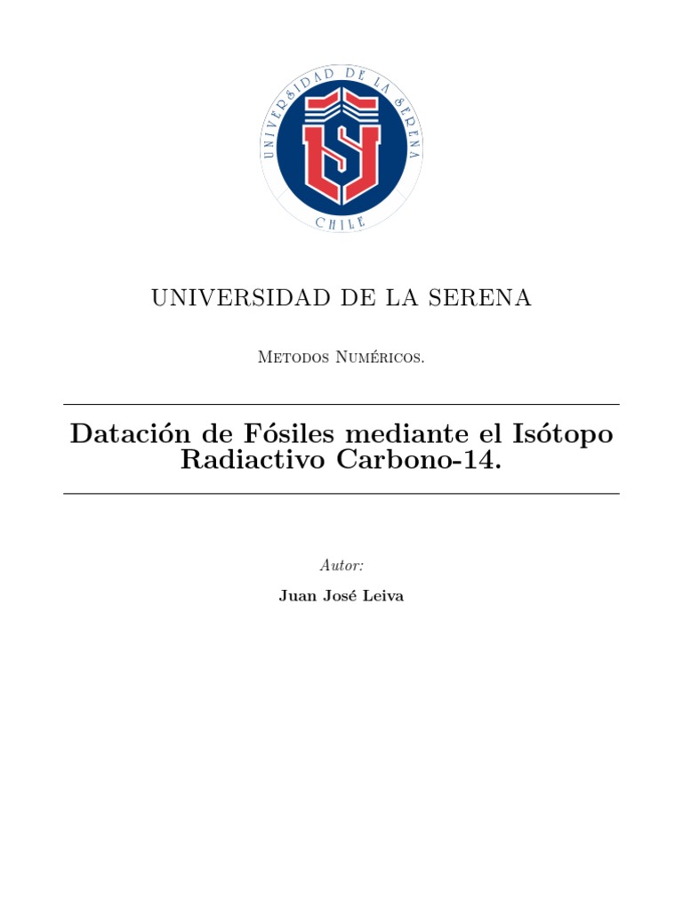 Datación de Fósiles con Carbono-14 | PDF | Datación por radiocarbono ...