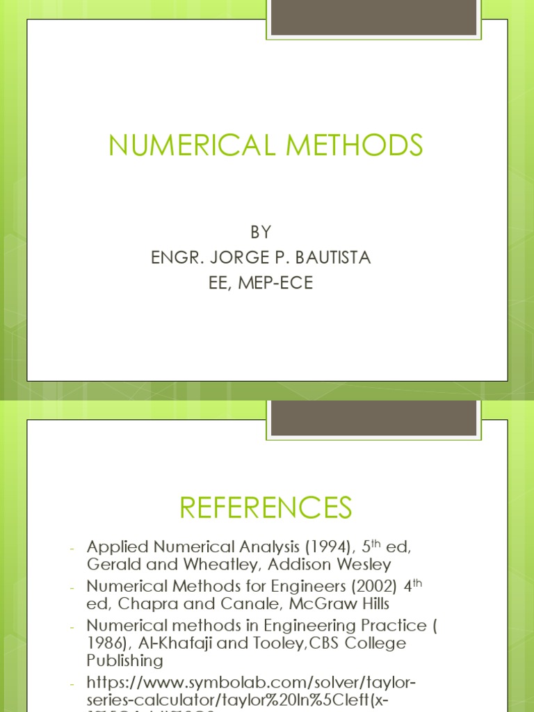 Numerical Methods Lecture (Autosaved) | PDF | Eigenvalues And ...