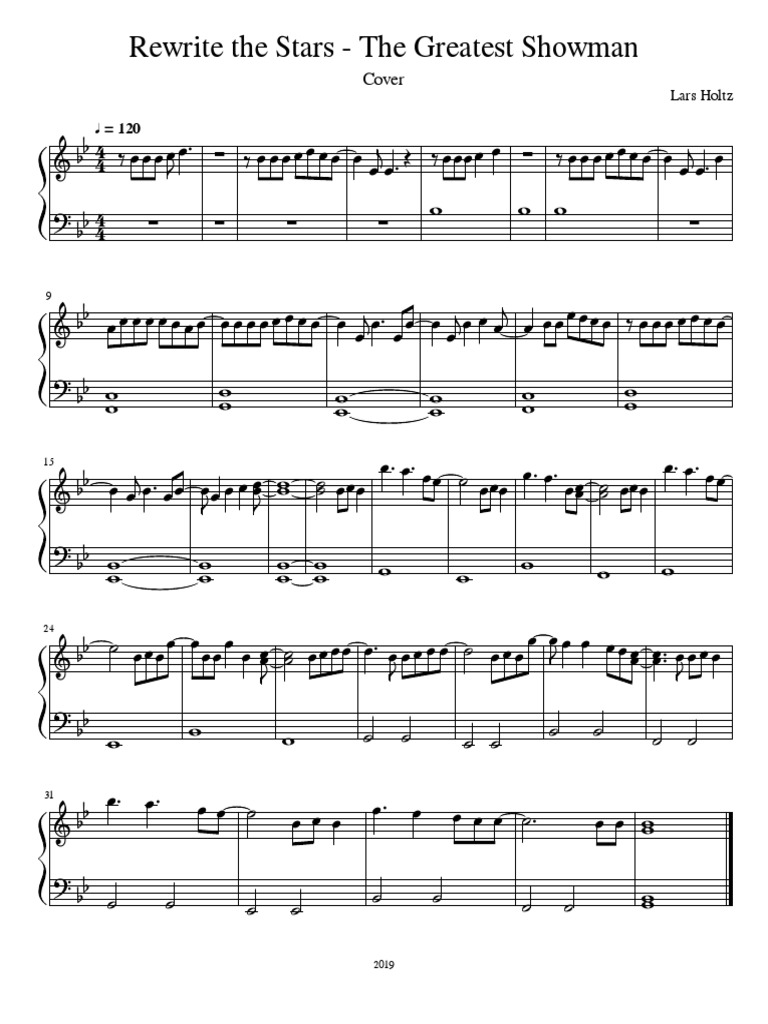 Rewrite The Stars - The Greatest Showman | PDF