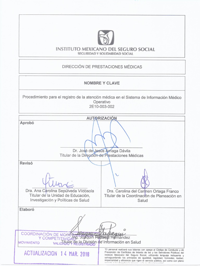 Formatos Imss Pdf Hospital Medicina