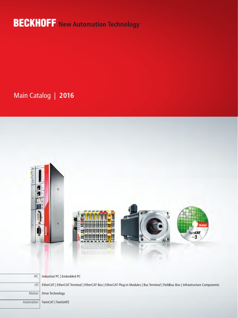 Beckhoff Main Catalog 2016 PDF | PDF | Personal Computers | Embedded System