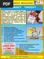 Loto Checklist | PDF | Machines | Mechanical Engineering