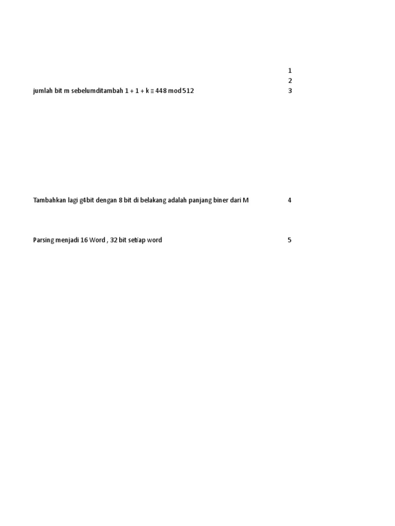 SHA256 Perhitungan | PDF