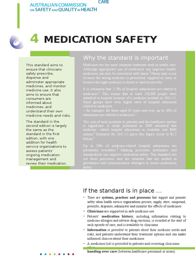 Medication Safety Australia | PDF | Health Care | Patient