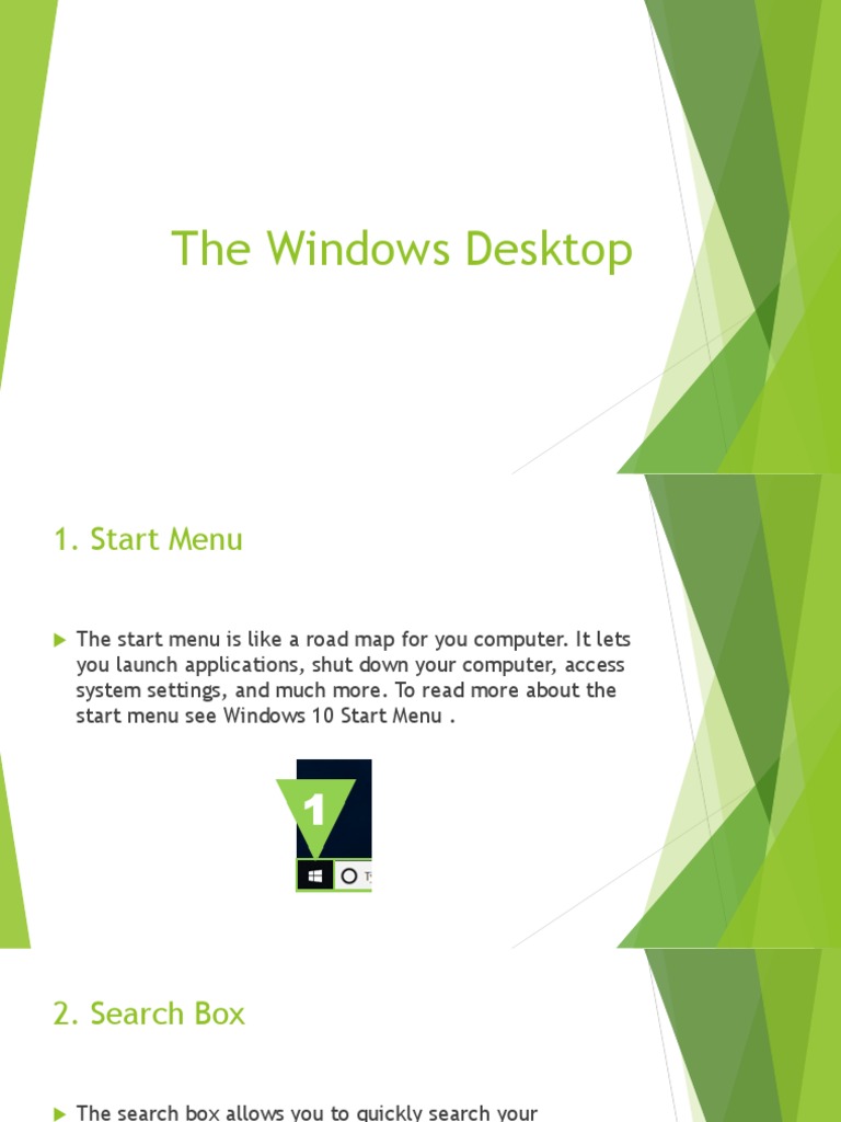 The Windows Desktop | PDF