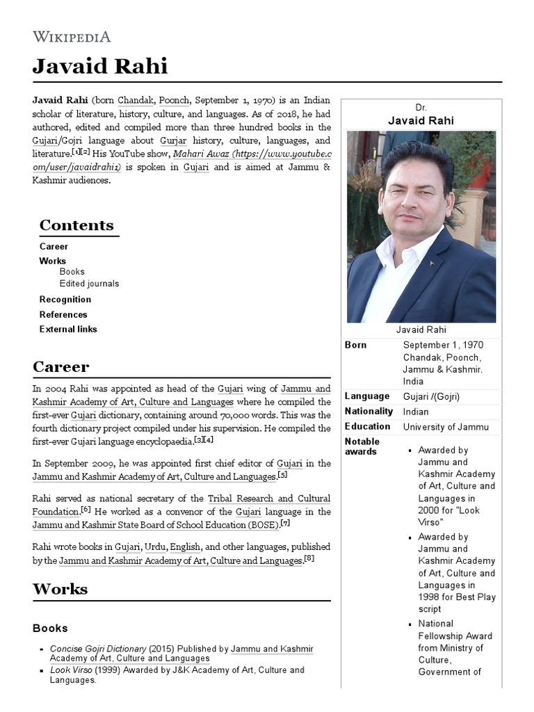 Dr. Javaid Rahi | PDF | Kashmir