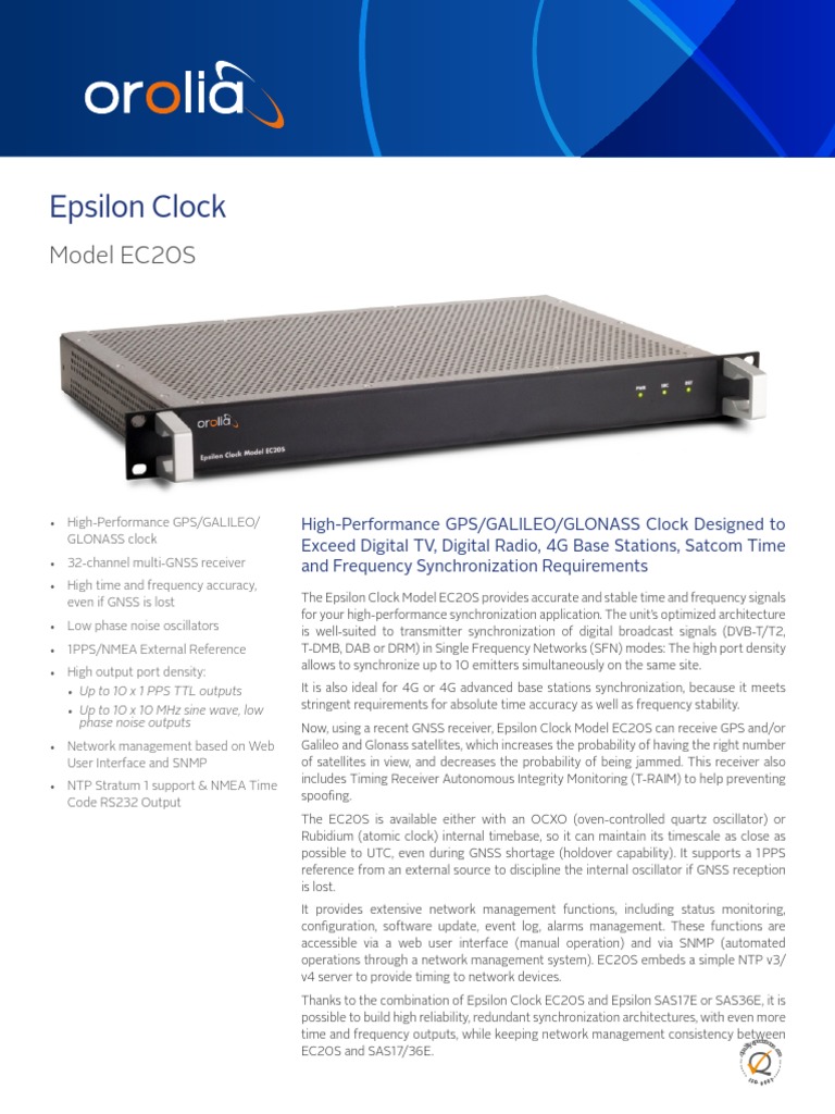 Epsilon - 200 Manual | PDF | Global Positioning System | Synchronization