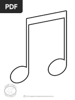 Dibujos de Las Notas Musicales para Imprimir y Colorear4 | PDF