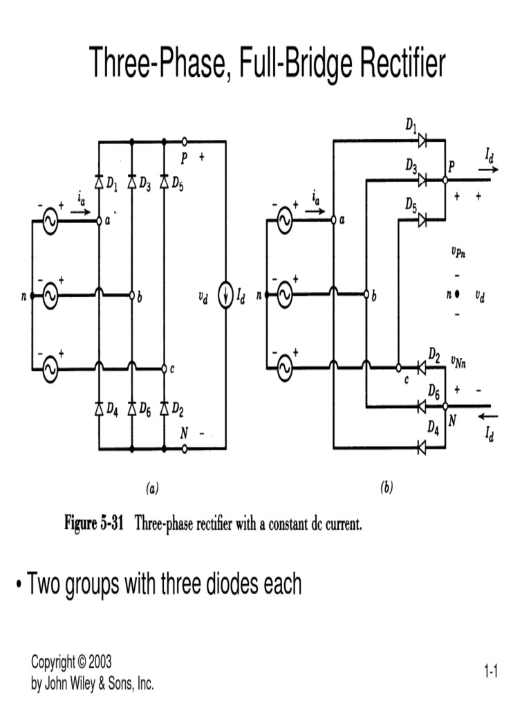 Three Phase Full Bridge Rectifier | PDF