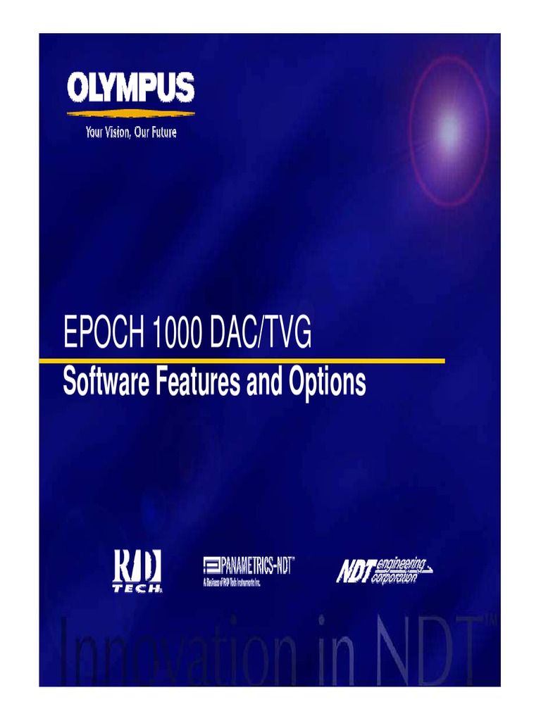 EPOCH 1000 DAC/TVG Software Features and Options | PDF | Digital To ...