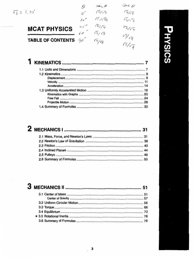 MCAT Physics and General Chemistry Guide | PDF