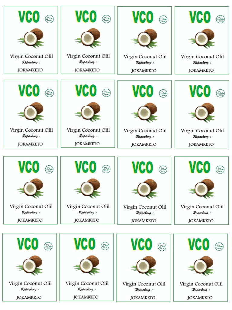 VCO Virgin Coconut Oil Repacking Guide | PDF | Cooking, Food & Wine ...