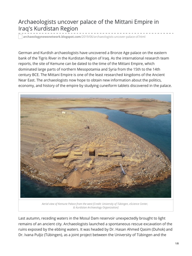 Discovery of Mittani Palace in Kemune | PDF | Hittites | Archaeology