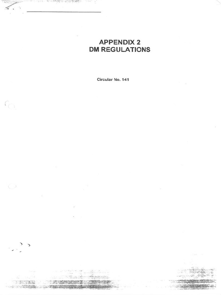 DM Circular 141 | PDF