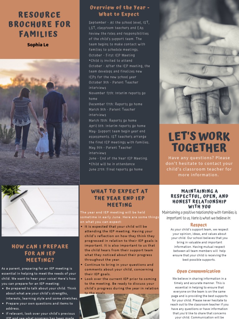 Resource Brochure | PDF | Individualized Education Program | Teachers