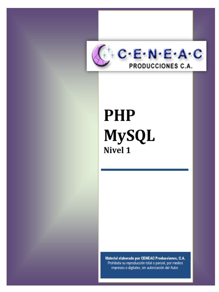 PHP Mysql Nivel 1 | PDF | Php | Servidor HTTP Apache
