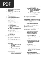 Sequence of Table Service (Script) | PDF | Waiting Staff | Hospitality ...