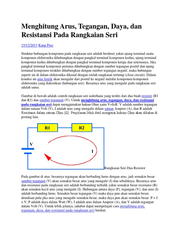 Menghitung Arus | PDF