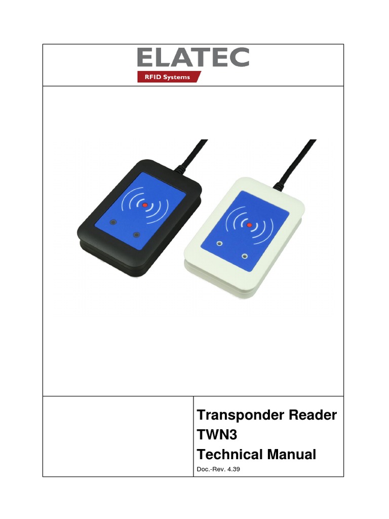 Transponder Reader Twn3 Technical Manual: Doc.-Rev. 4.39 | PDF | Device ...