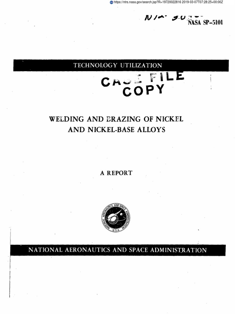 Nickel Welding | PDF | Alloy | Welding