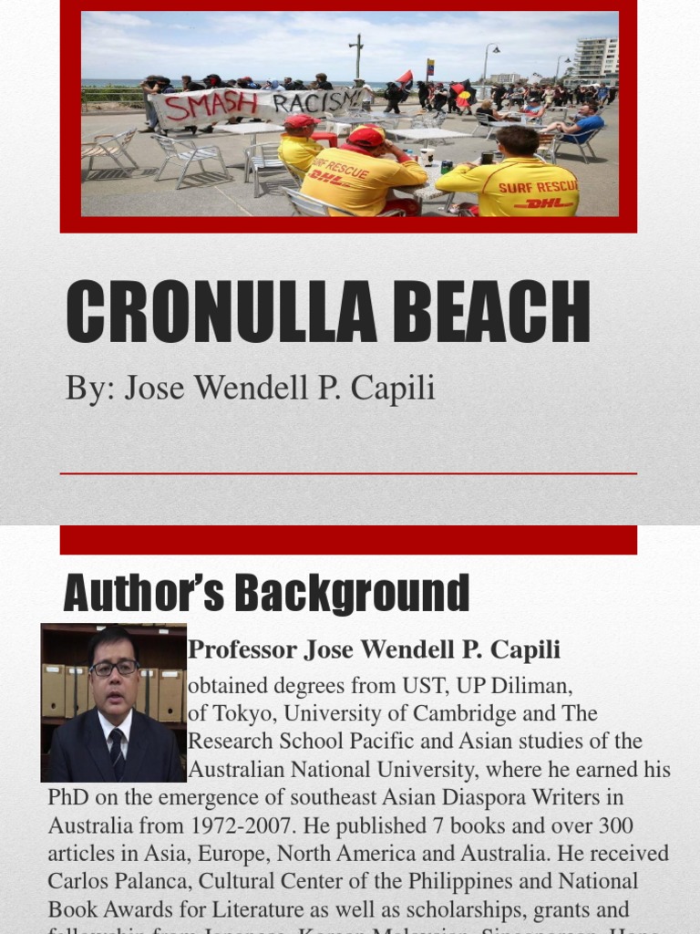 Cronulla Beach: By: Jose Wendell P. Capili
