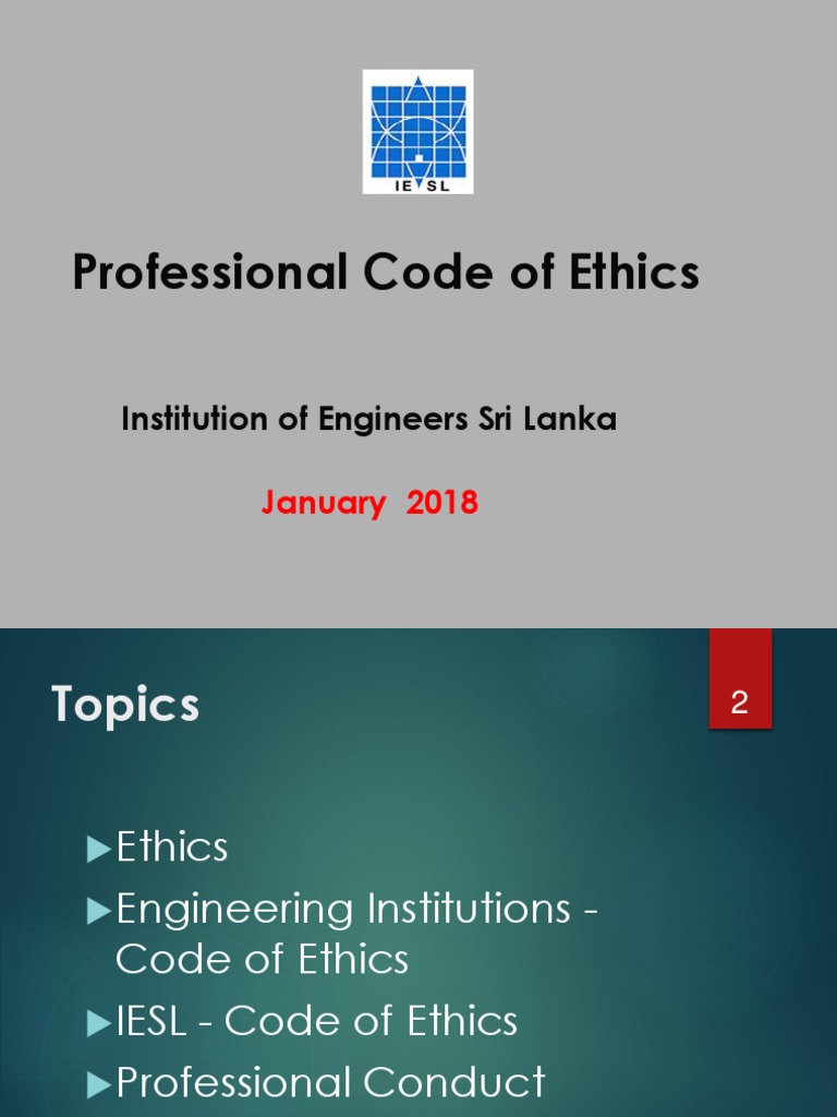 Code of Ethics - Conduct | PDF | Profession | Engineering