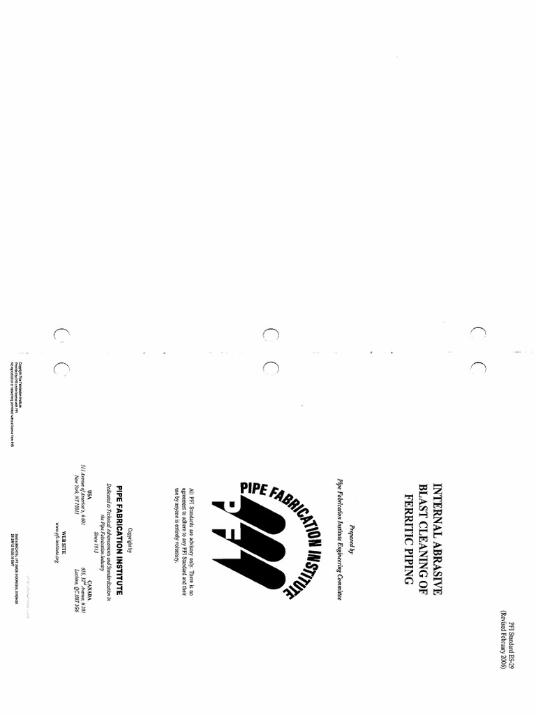 PFI Standard ES - 29 | PDF