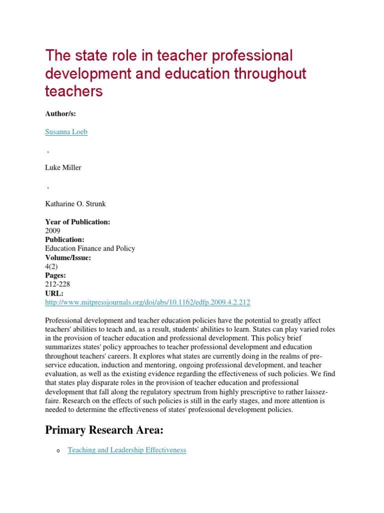 Teaching Profession | PDF | Teachers | Special Education