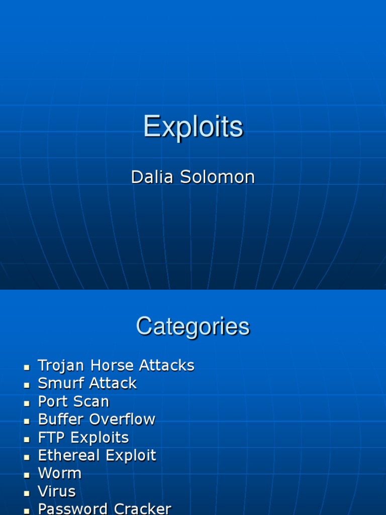 Exploits: Dalia Solomon | Download Free PDF | Exploit (Computer Security) | File Transfer Protocol