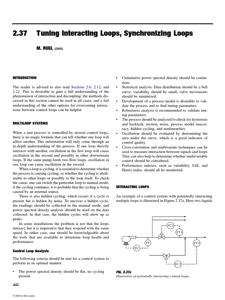 2.37 Tuning Interacting Loops, Synchronizing Loops: M. Ruel | PDF ...