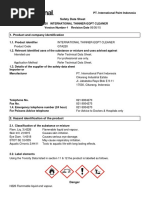 MSDS Gta 220 Thinner | PDF | Toxicity | Personal Protective Equipment